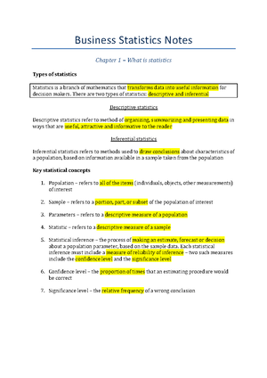 Final Exam Cheat Sheet - STATS 101 - Explain which one of the sample ...