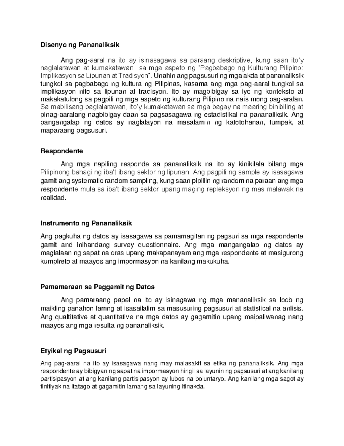 Ano Ang Kahulugan Ng Metodolohiya Sa Pananaliksik