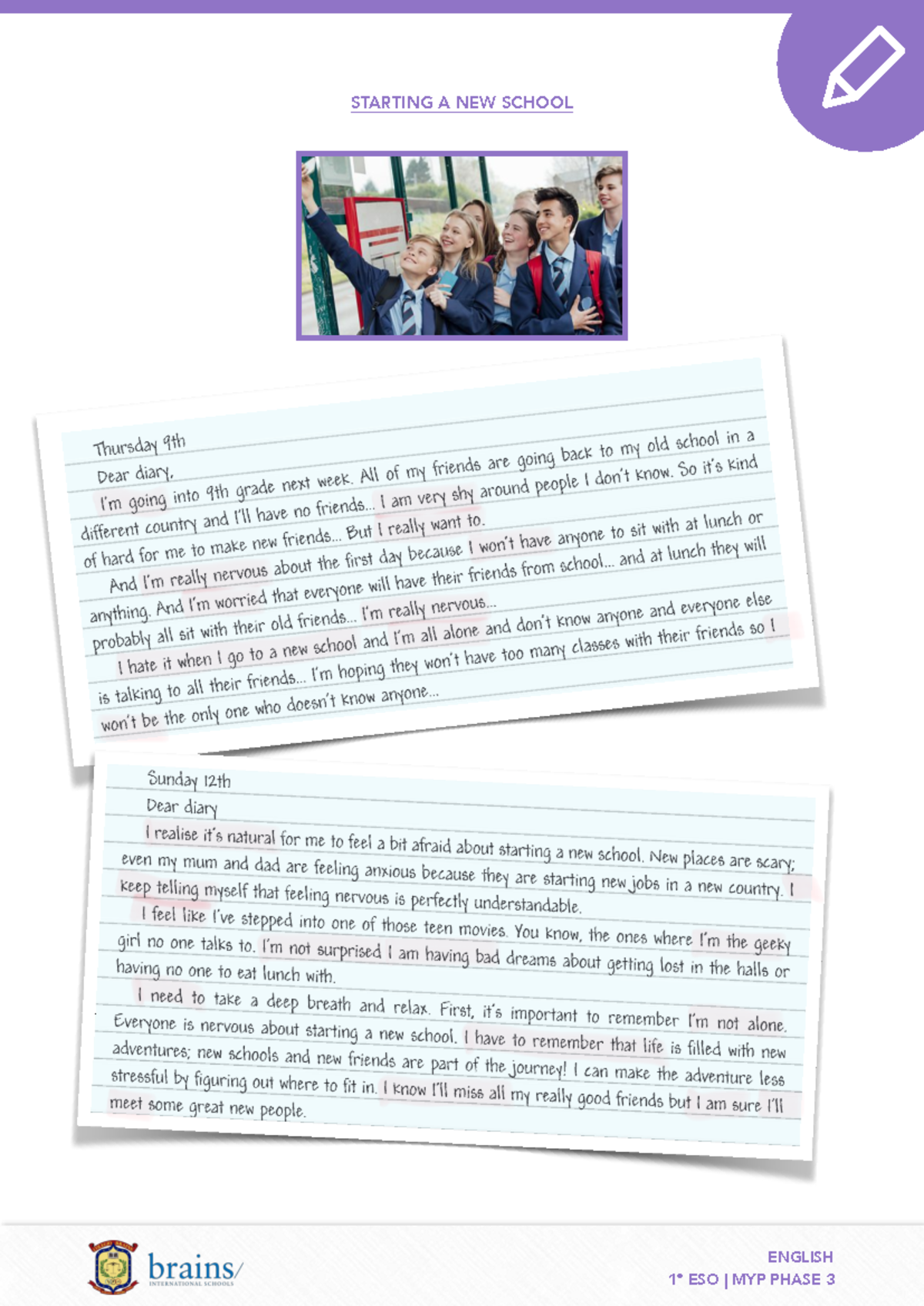 4. 1ºESO PH3 – U1.4 - Use of English 1 Exploring Simple Tenses ...