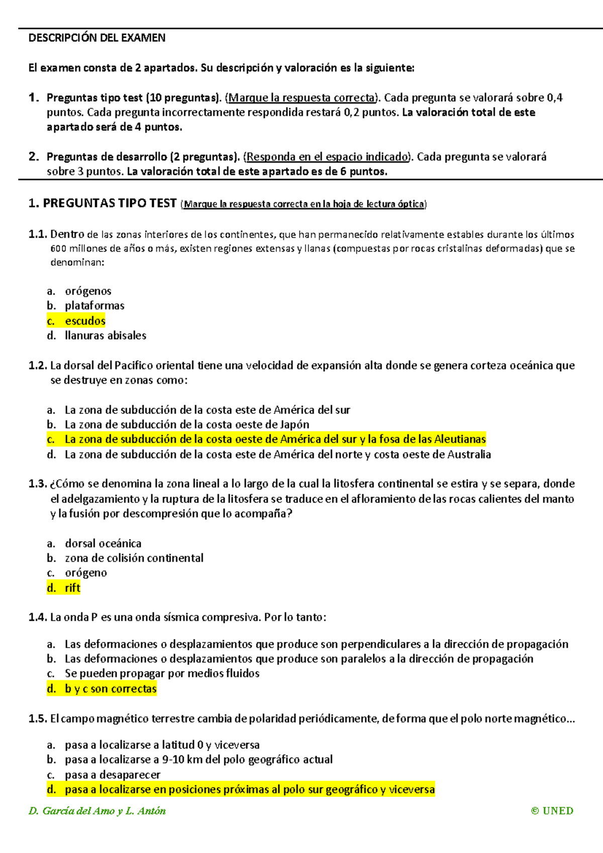Examen Febrero 2020, preguntas y respuestas - Warning: TT: undefined function: 32 DESCRIPCIÓN ...