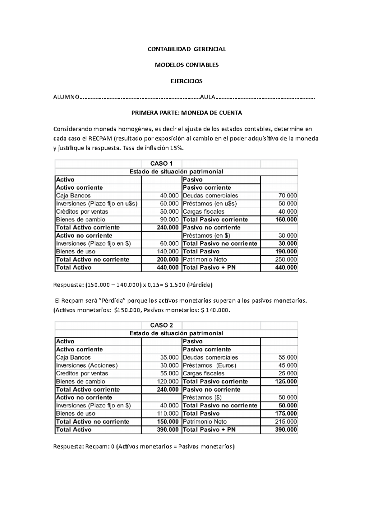 Modelos Contables Ejercicio N 1 2020 - CONTABILIDAD GERENCIAL MODELOS ...
