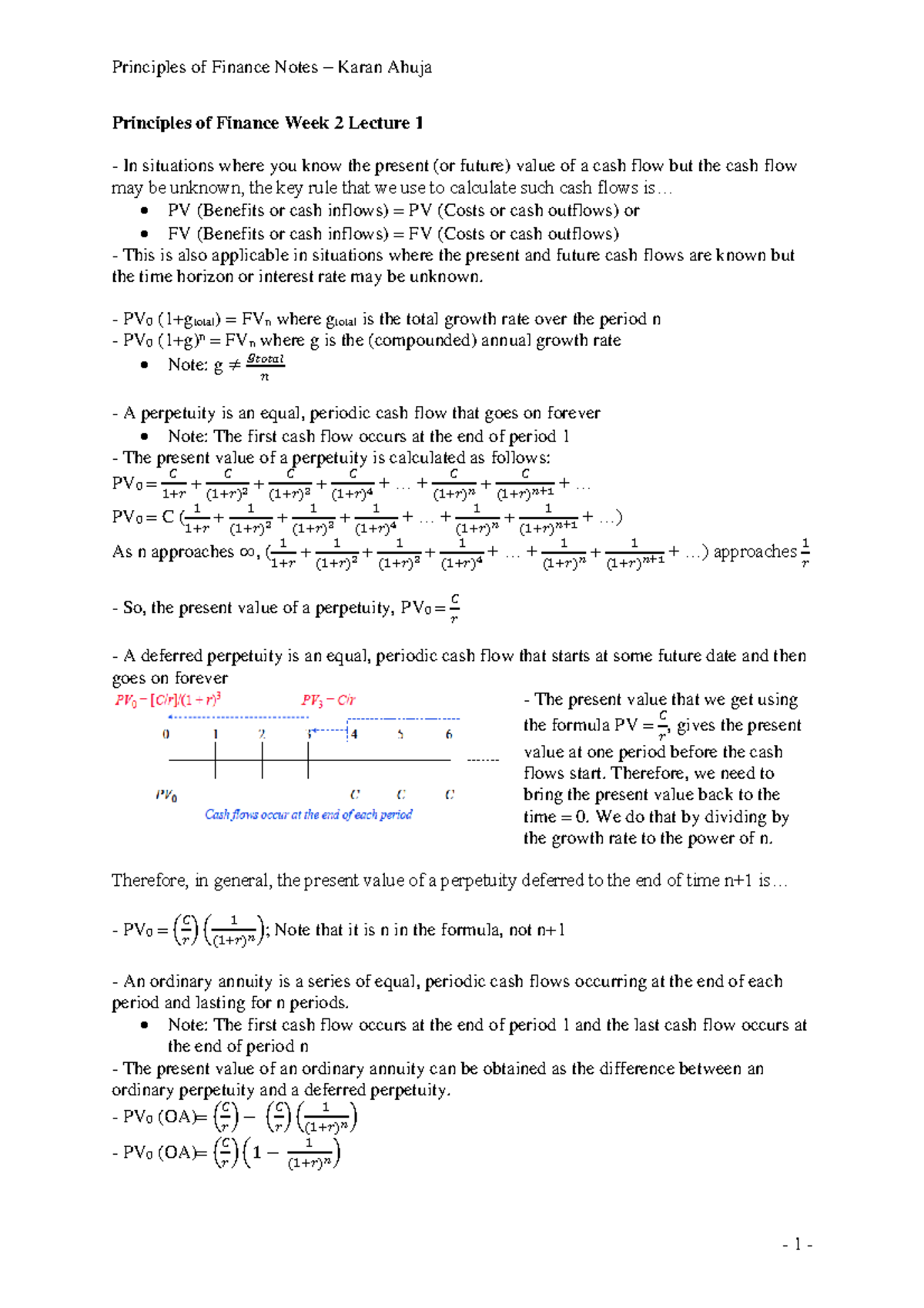 Principles-of-Finance-W2L1-Notes - Principles of Finance Notes – Karan ...