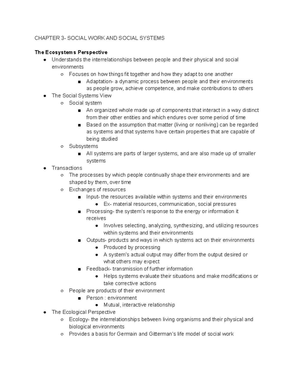 Chapter 3 - SOWK 1101 Professor Edwards-Knight - CHAPTER SOCIAL WORK ...