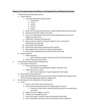 HIST 102 Exam #1 Review Sheet - HIST 102 Fall 2023 Exam # Review Sheet ...