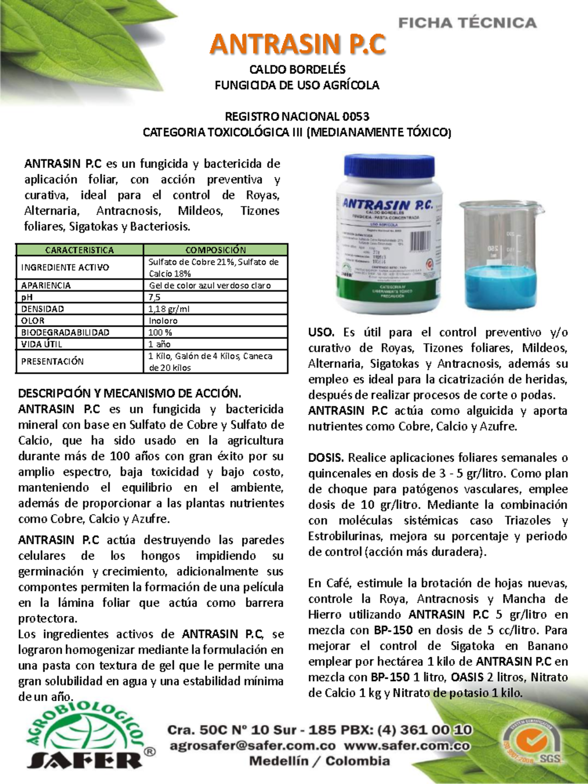 Ficha- Tecnica- Antrasin - ANTRASIN P CALDO BORDELÉS FUNGICIDA DE USO ...