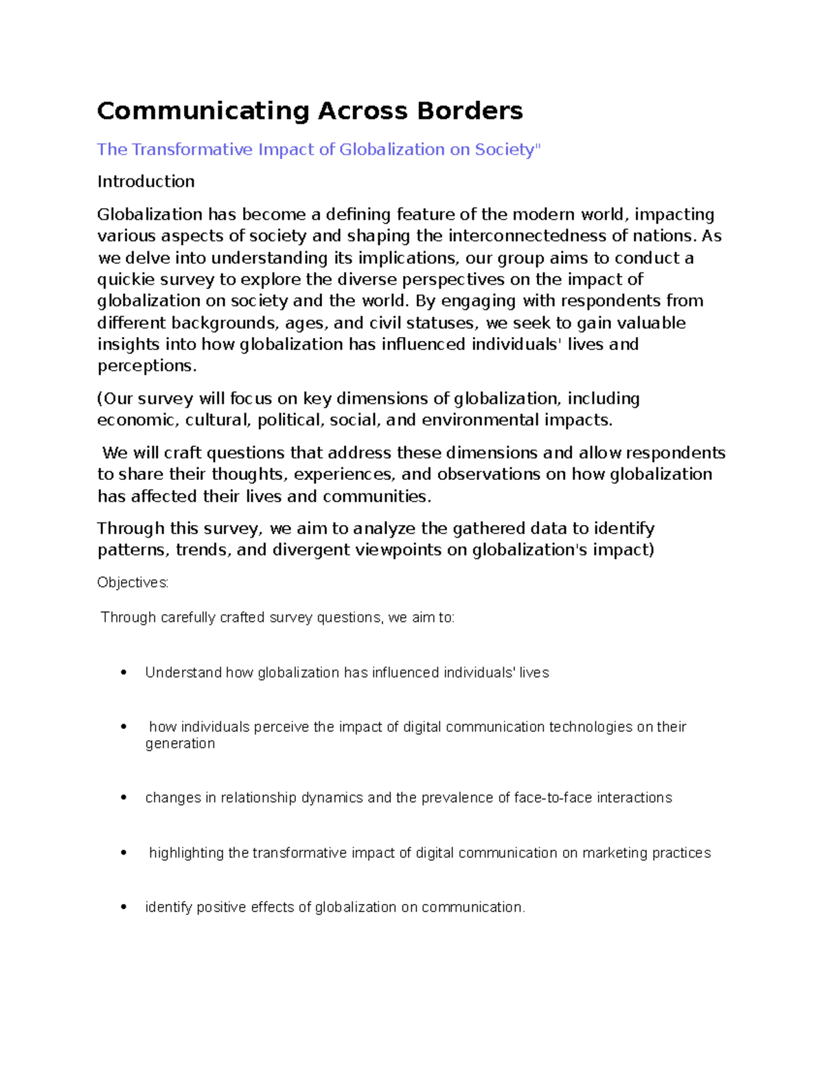 Communicating Across Borders - As we delve into understanding its ...