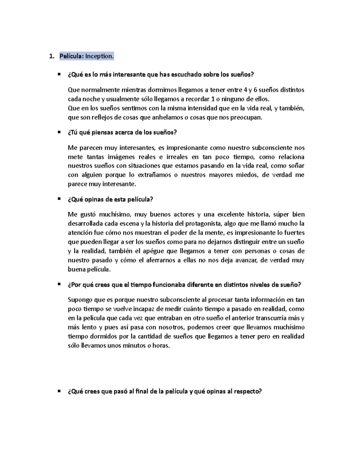 Evidencias Cineclub - preguntas sobre películas para evidencia club ...