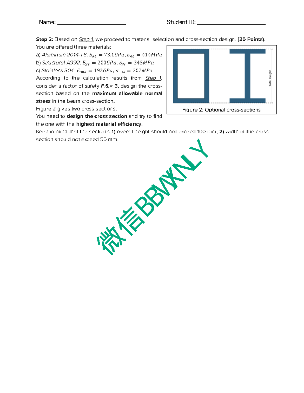 3 Take Home Midterm 3 - Name: _________________________ Student ID