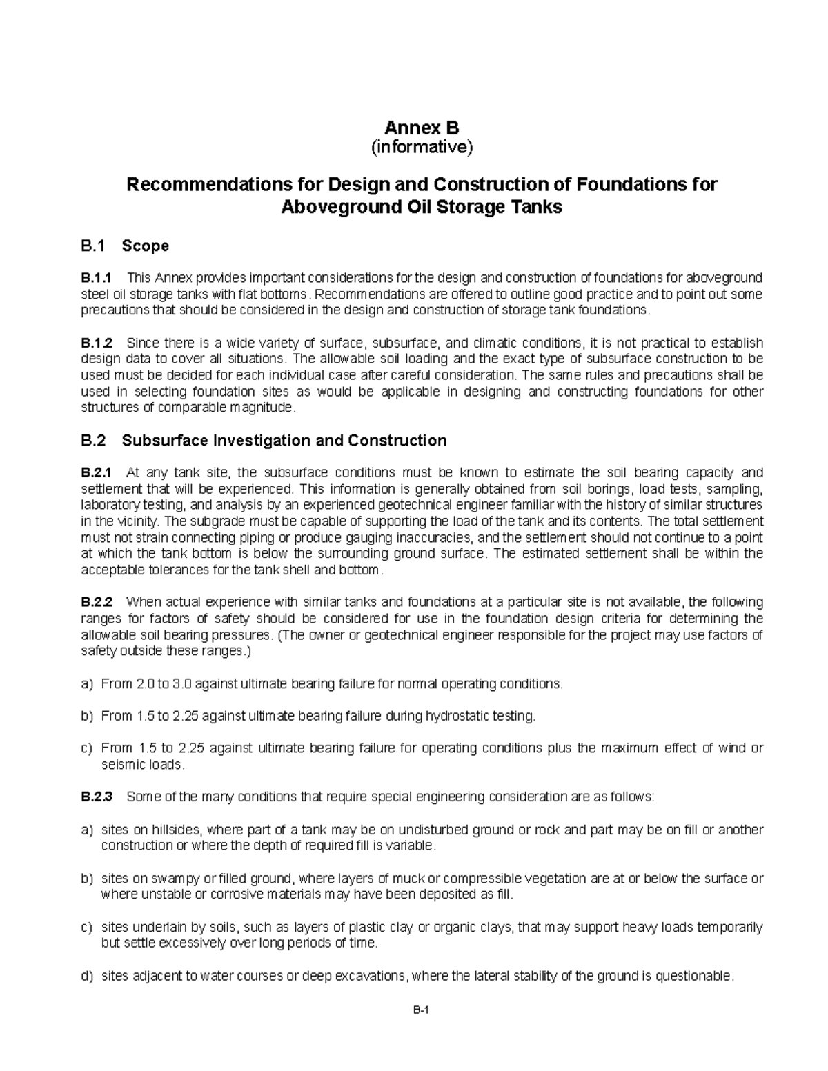 API 650 12th 2013-221-238 - B- Annex B (informative) Recommendations for Design and Construction ...