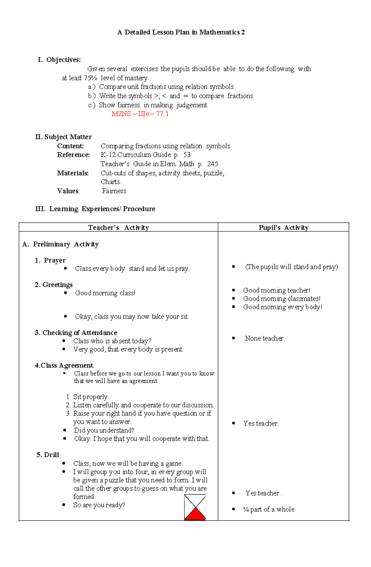 A Detailed Lesson PLAN IN MATH 2 Final - A Detailed Lesson Plan in ...