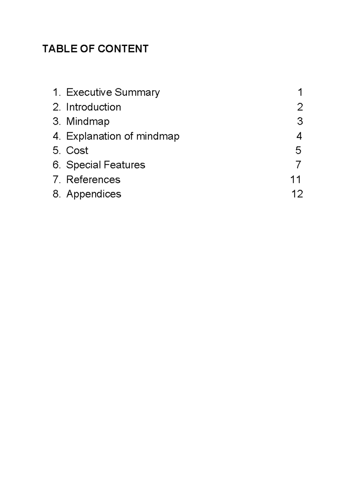 Internet marketing - TABLE OF CONTENT Executive Summary Introduction ...