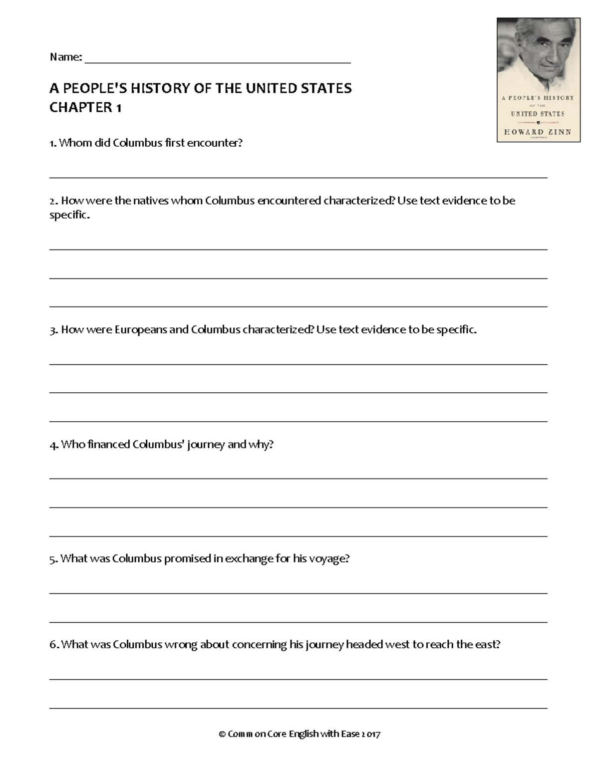 ZINN Ch. 1 Questions - ZINN CH 1 File - A PEOPLE'S HISTORY OF THE ...