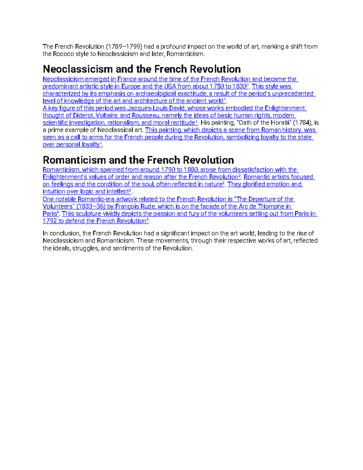 Art History - Written Assign Unit 5 121723 - The French Revolution ...