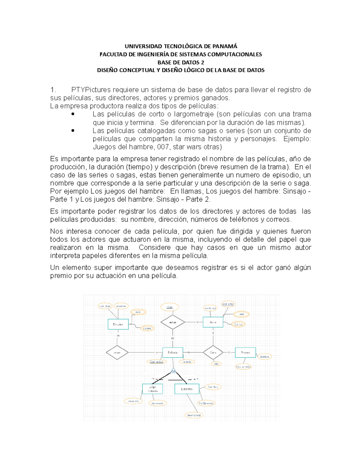 BD2- Cap1- Práctica 1- Repaso ER y Modelo lógico - UNIVERSIDAD ...
