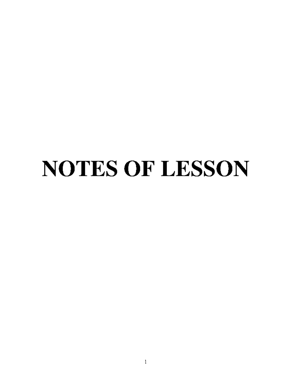 COA full Answer - coa notes - NOTES OF LESSON ALPHA ARTS AND SCIENCE ...