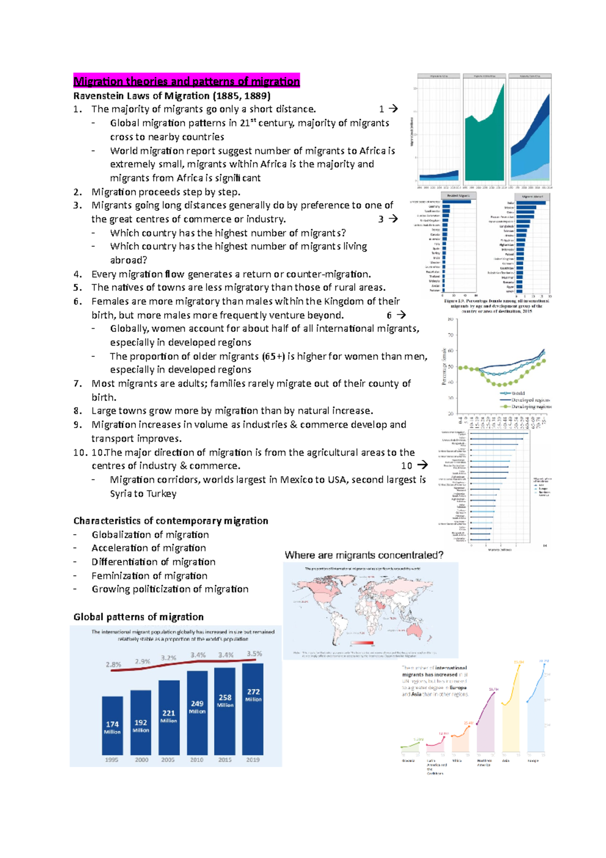 14. Migration 2, theory - Migration theories and patterns of migration ...