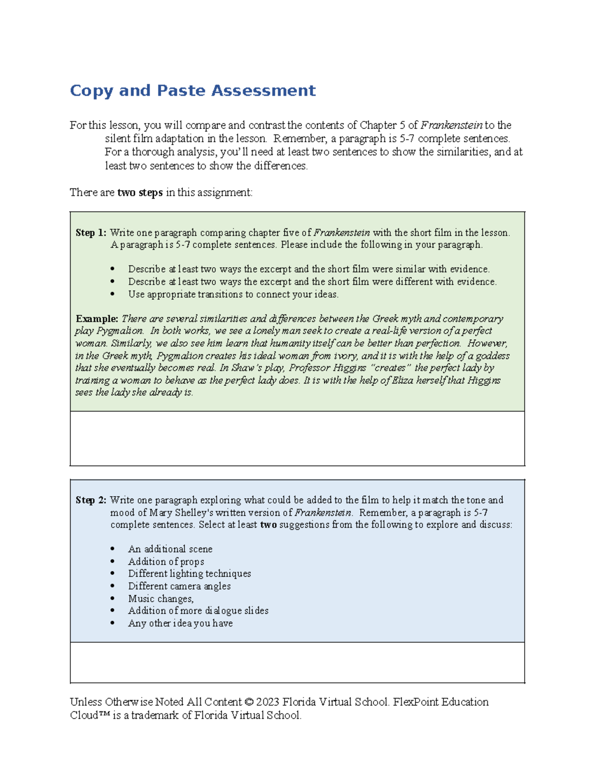 05 02 copy and paste assessment - Copy and Paste Assessment For this ...