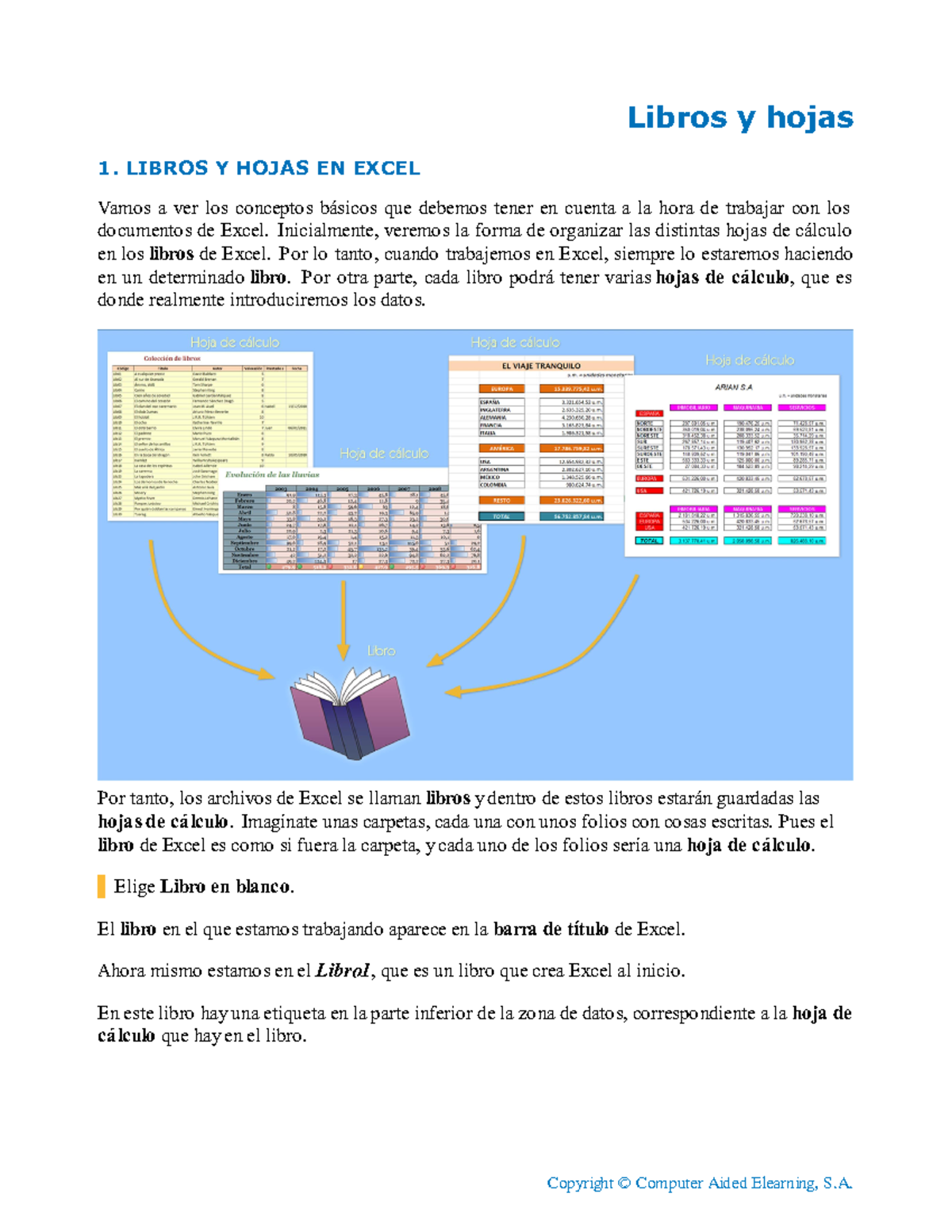 Manual lec02 - 1. LIBROS Y HOJAS EN EXCEL Vamos a ver los conceptos ...