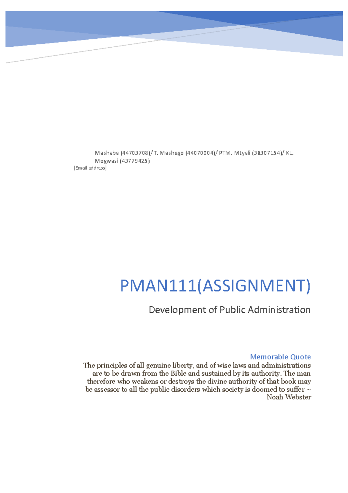 Pman done1 - My study note - Memorable Quote The principles of all ...