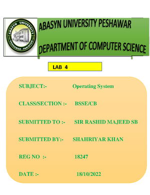 Lab-02 - LAB NO. 02 Artificial Intelligence Lab Objectives Following are the lab objectives: 1 ...