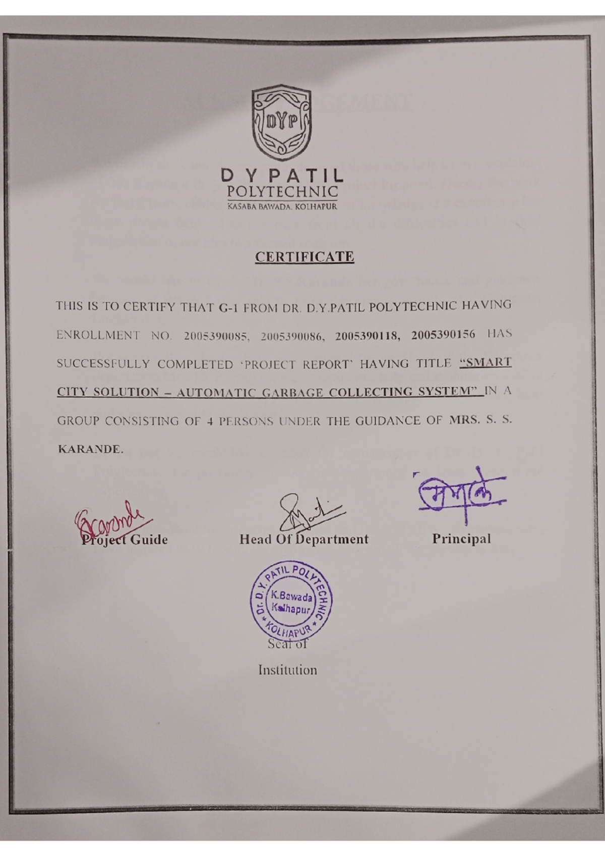Java programming micro project report - DYP D Y PATIL POLYTECHNIC ...