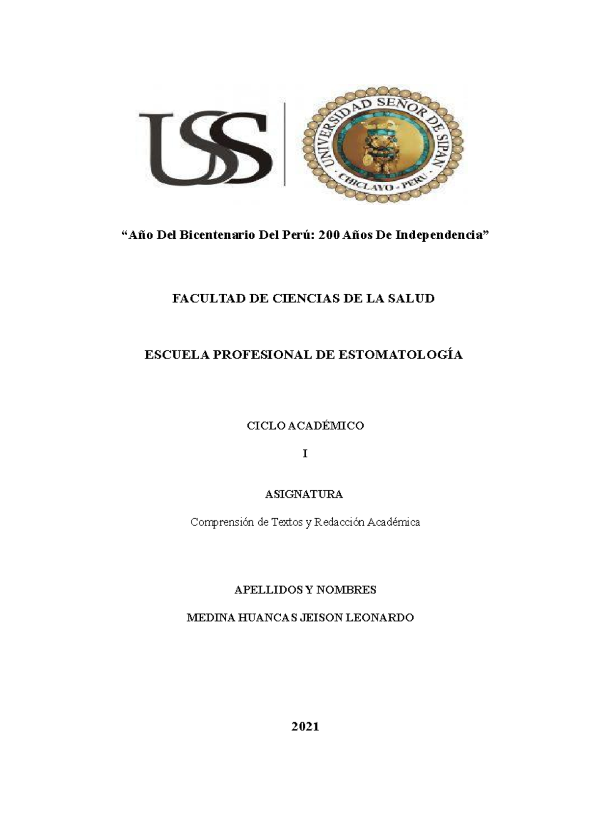 Producto Académico 1 -PA1 - Proyecto de tesis - USS - Studocu