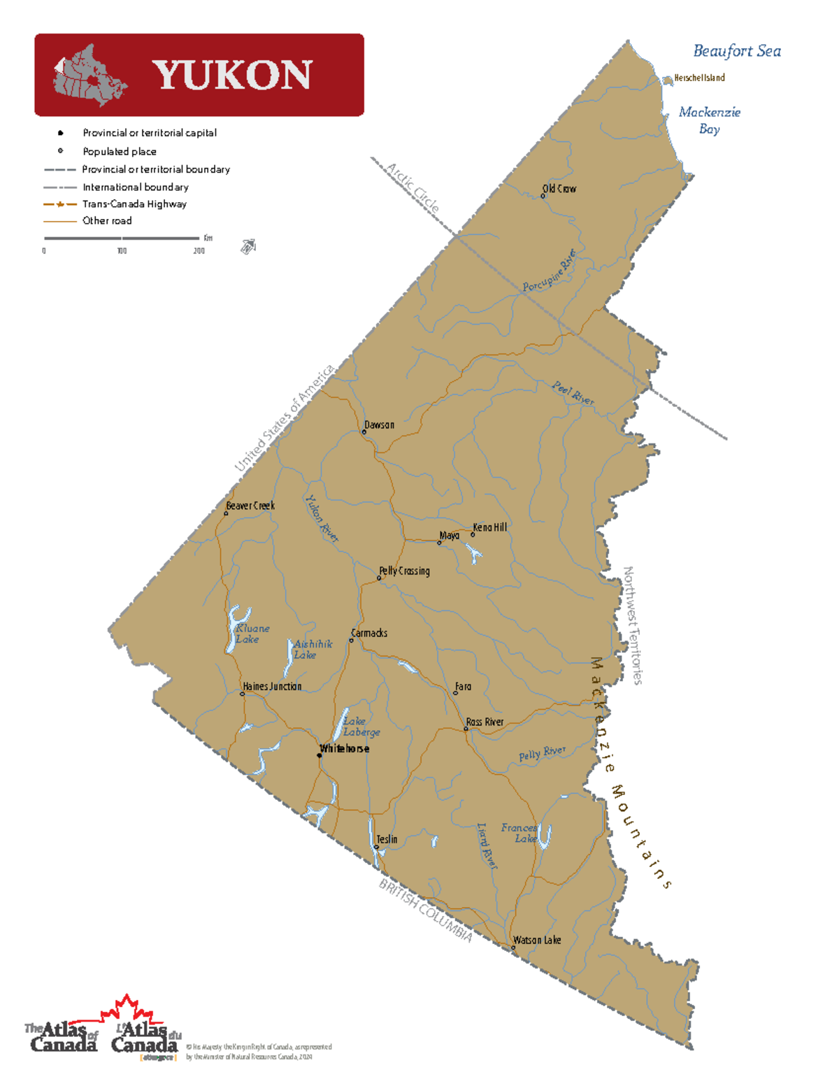 Yukon - BRITISH COLUMBIA Beaufort Sea Peel Ri ver Yukon R iver Liar d R ...