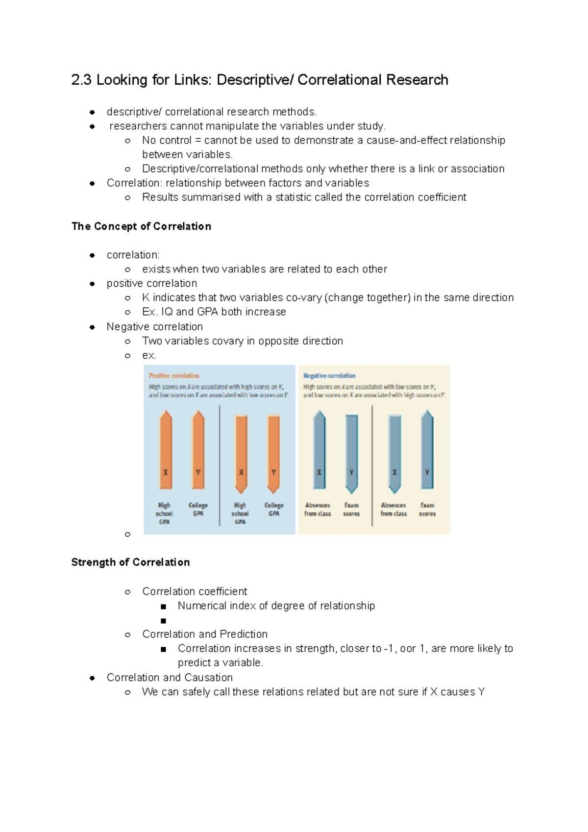Psychology the research enterprise, 2.3 Looking for Links Descriptive ...