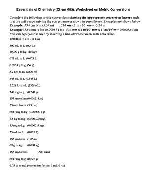 Essentials of Chemistry-Chem 095-Lecture/Notes/Guided - Chapter 7 ...