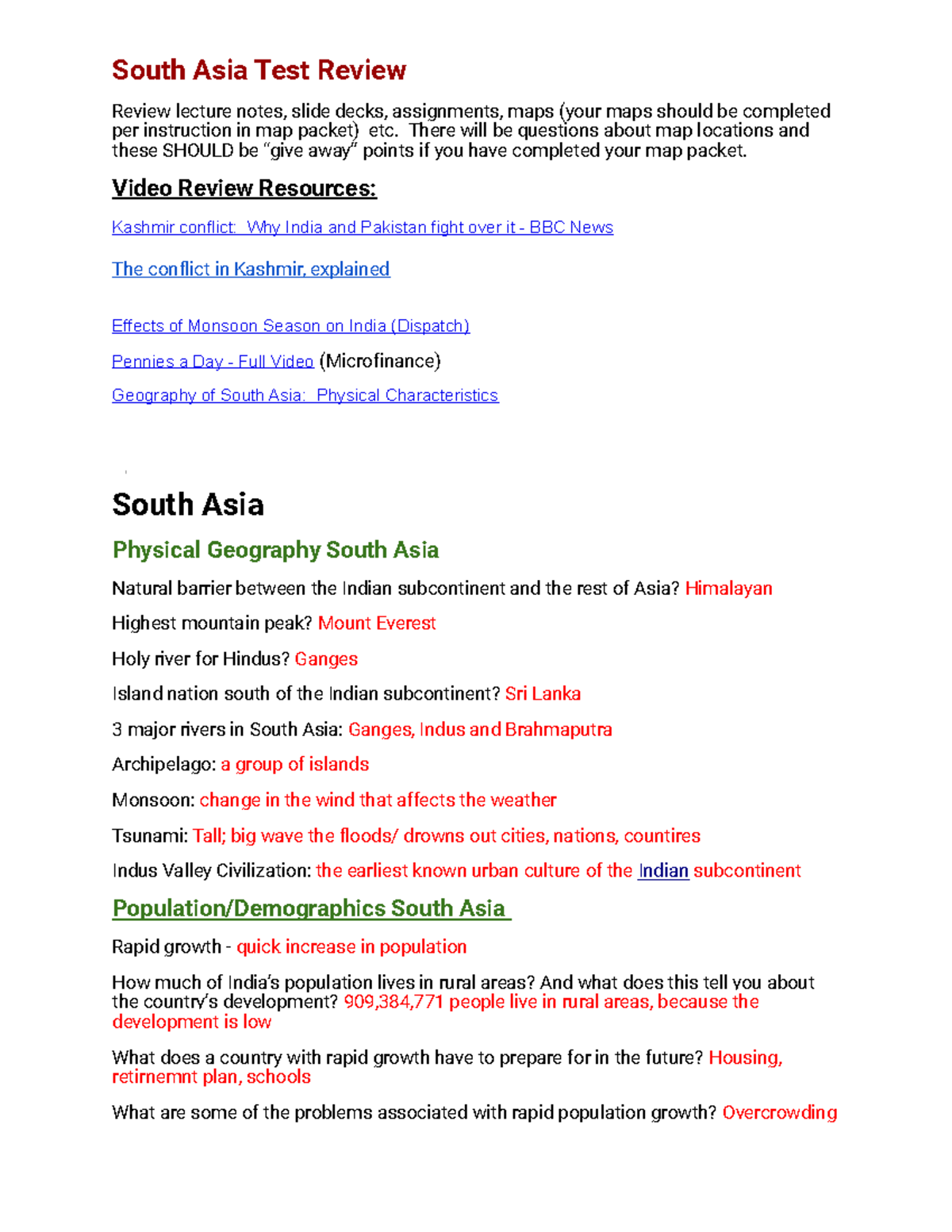 Copy of 2023 South Asia Test Review OL K - South Asia Test Review ...