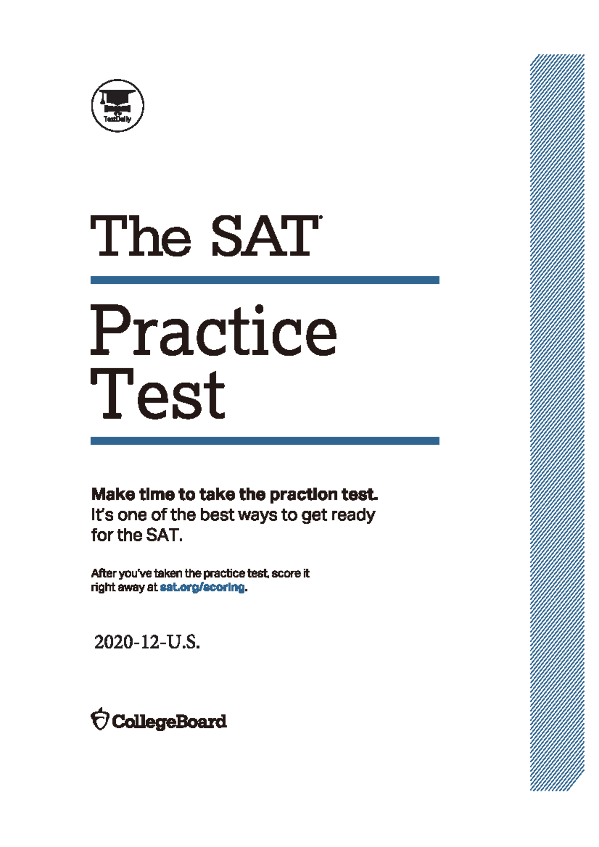 2020-12-U - SAT - TestDaily The SAT Practice Test Make time to take the ...