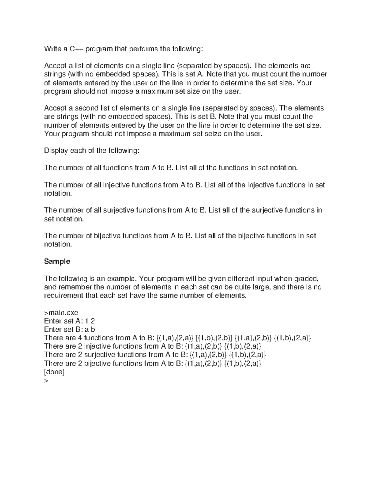 Write A C Computer Science And Engineering Write A C Program That Performs The Following 