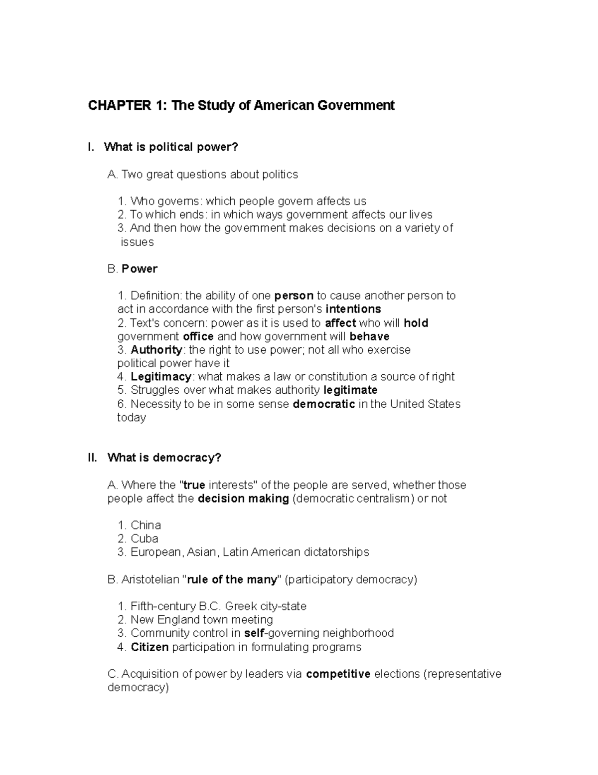 Chapter 1 Outline - Unit 1 Keynotes - CHAPTER 1: The Study of American ...