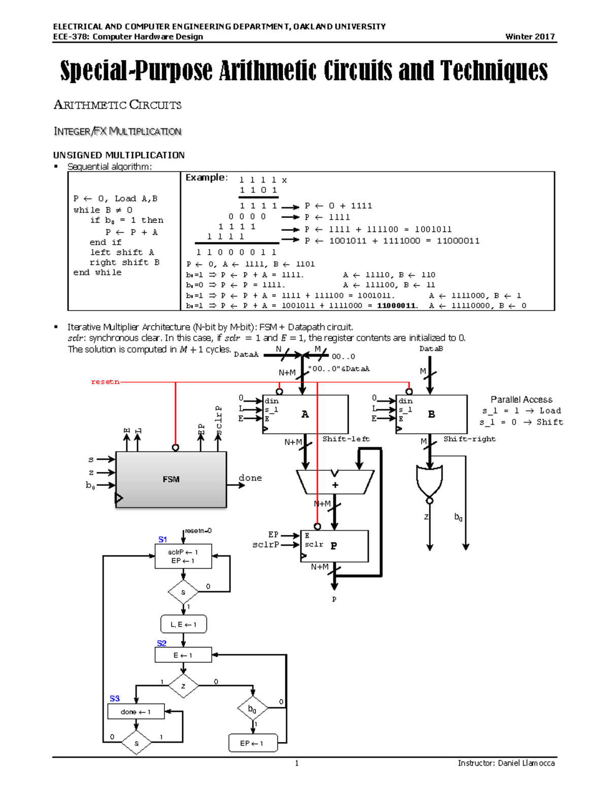 Notes - Unit 6 - ECE-378: Computer Hardware Design Winter 2017 Special ...