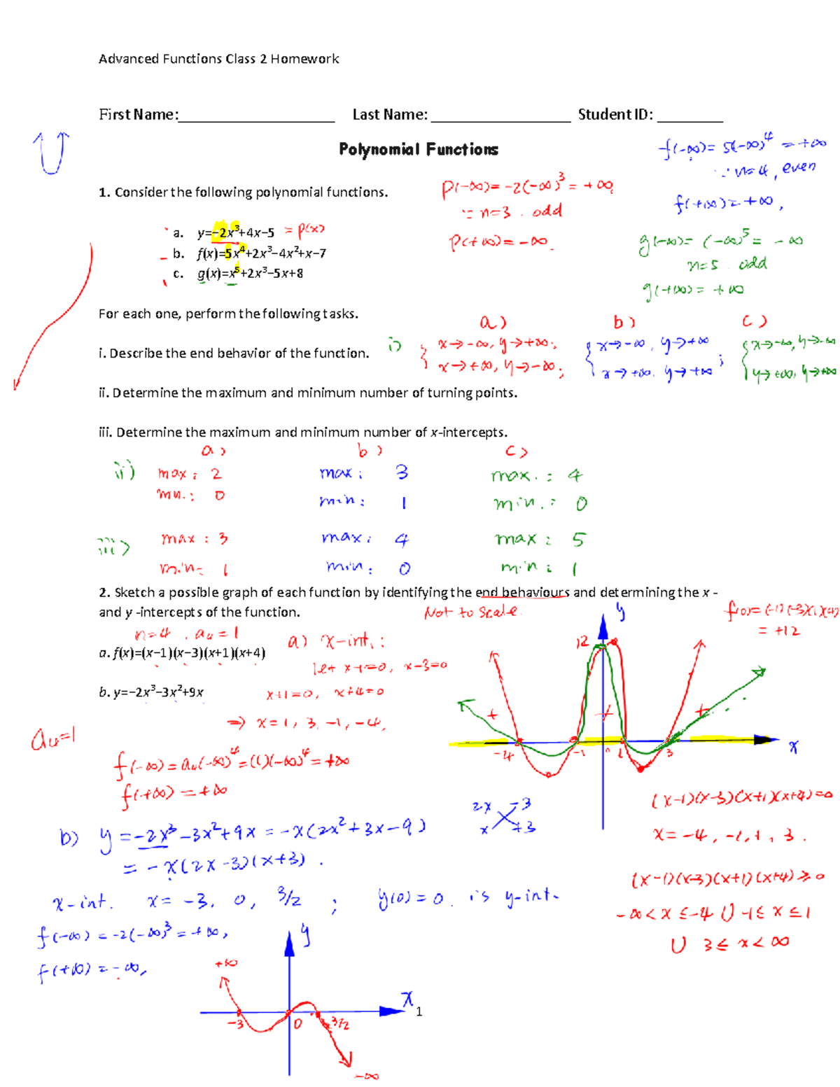 Class 02 Advanced Function Homework July 06SOL - First Name ...