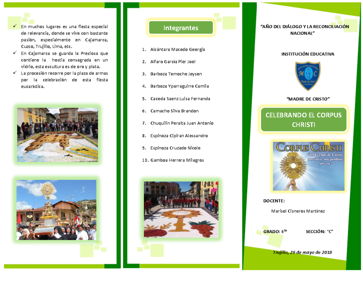 390254146 modelo triptico docx - En muchos lugares es una fiesta especial de relevancia, donde ...