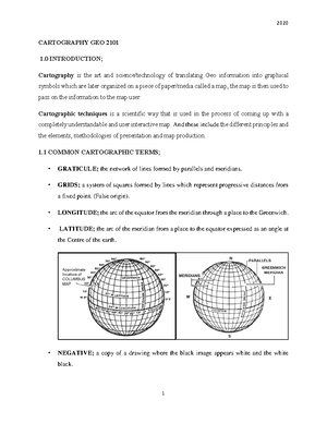 Chapter 2 - Lecture notes for Map Projections - NDU GEOMATICS [20 23 ...
