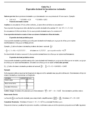 GUIA N 3 Conjuntos Numericos Repaso - GUIA DE EJERCICIOS N°3 “REPASO DE ...