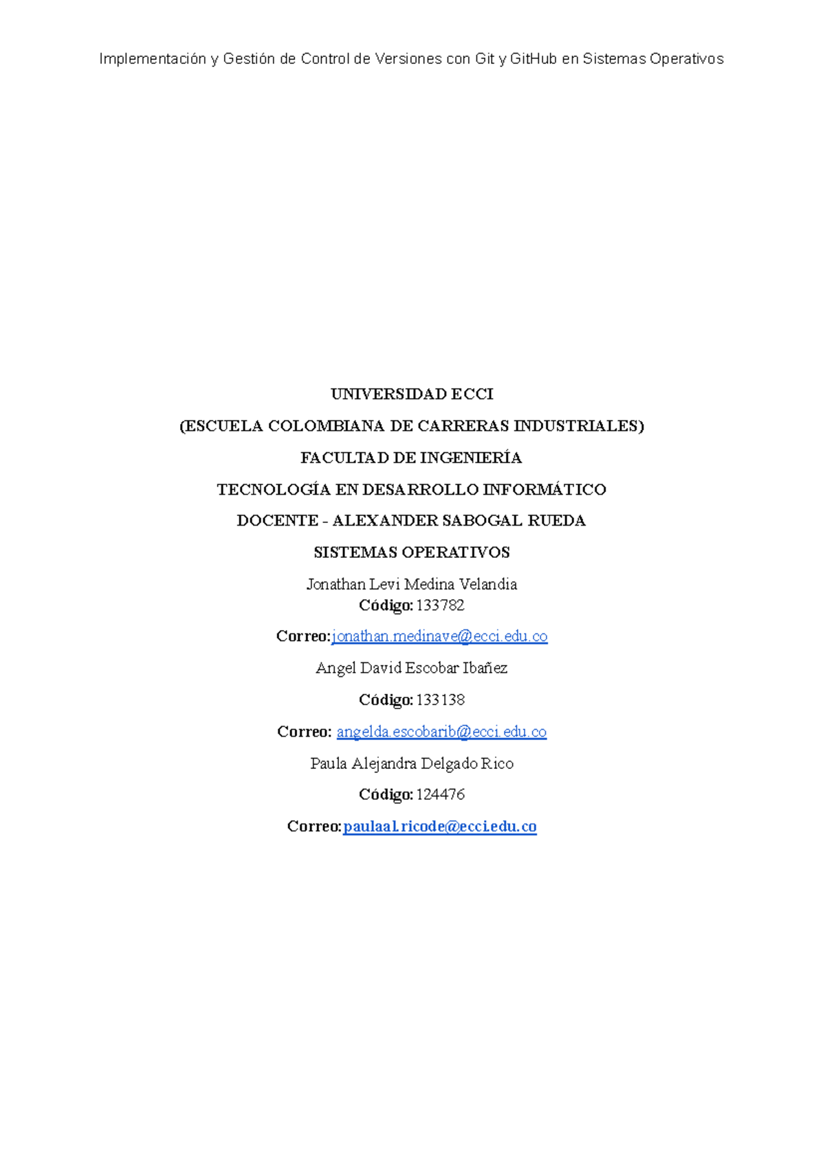 Propuesta De Proyecto Implementación y Gestión de Control de Versiones ...