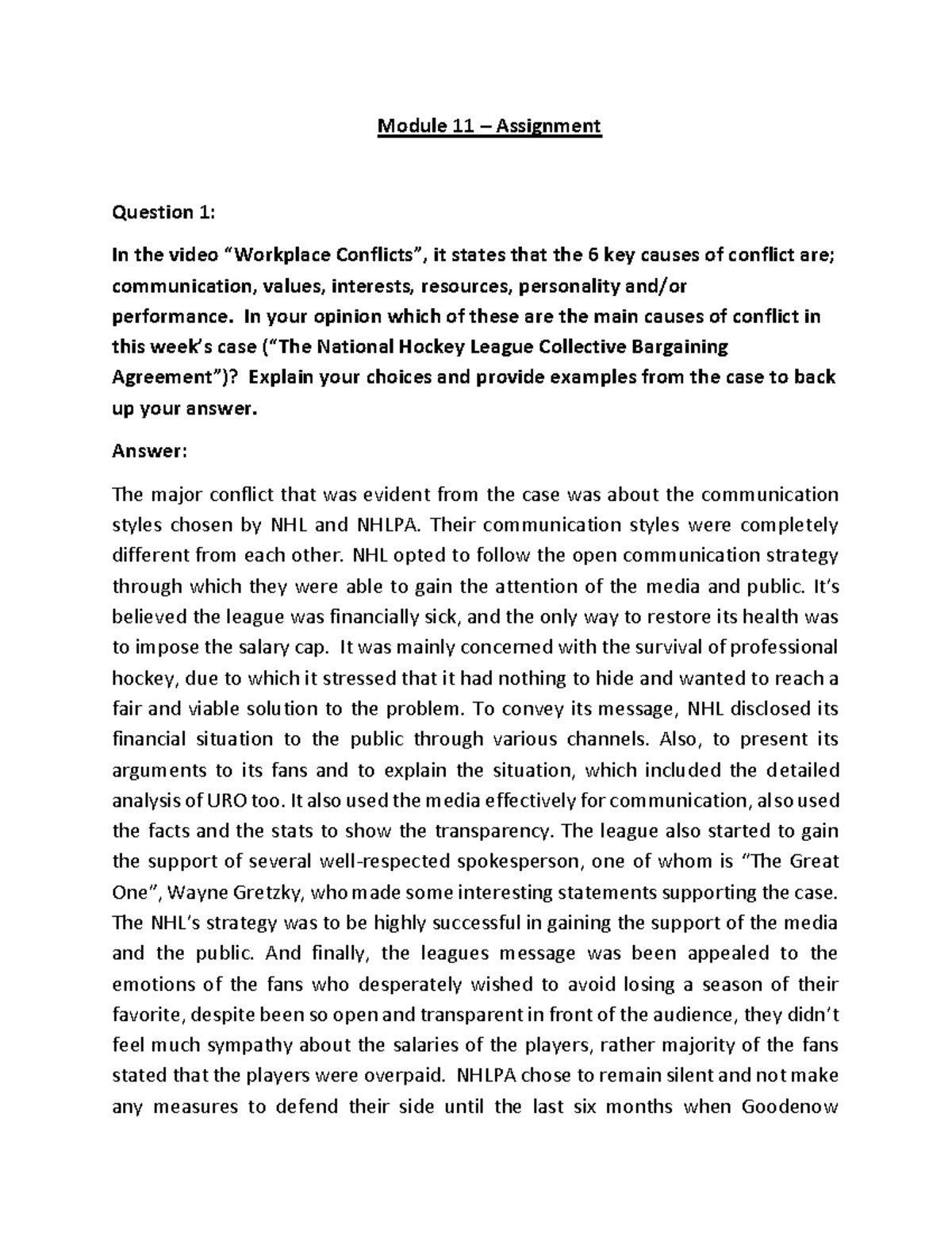 Module 11 Assignment Lecture Notes 11 Module 11 Assignment Question 1 In The Video