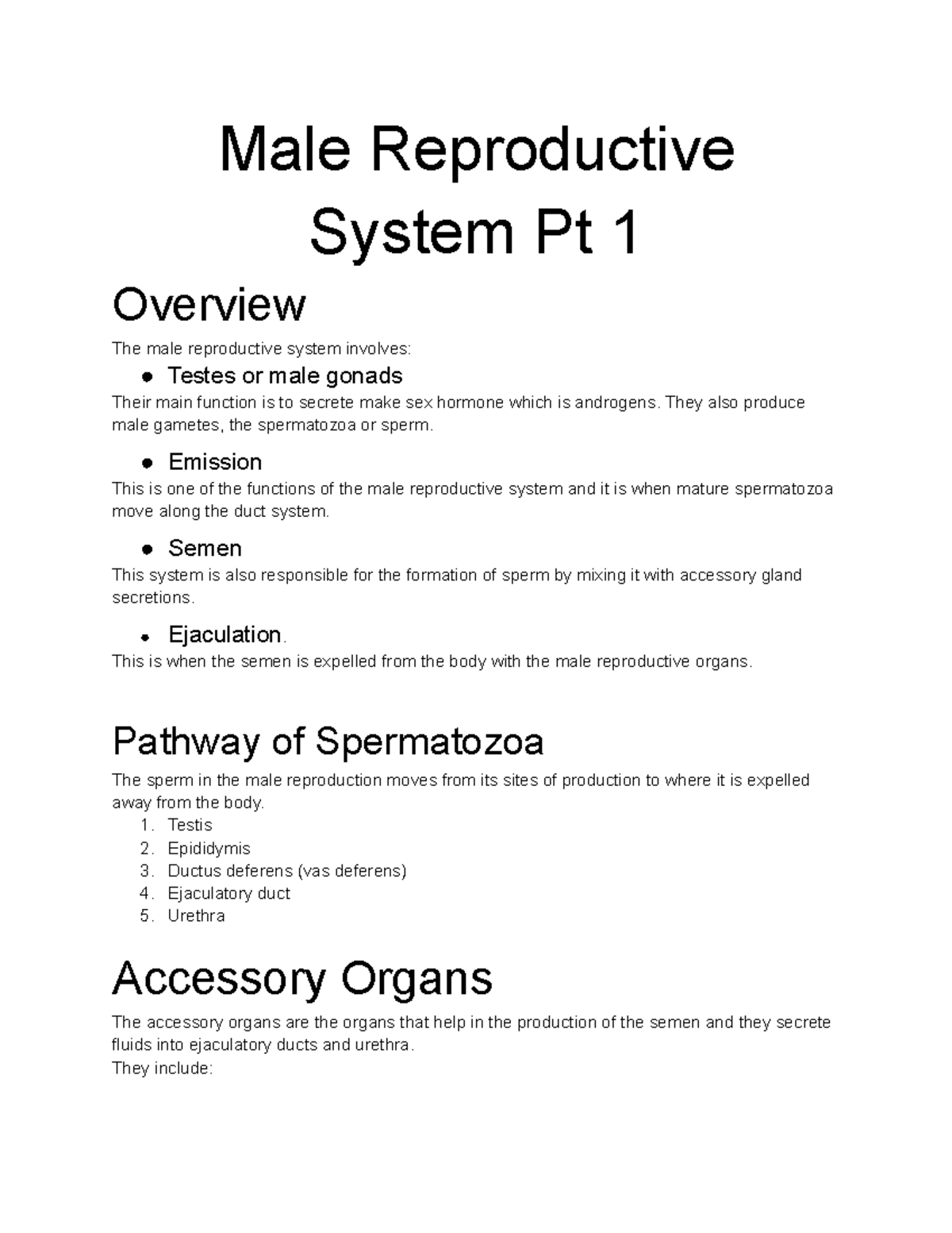 Male Reproductive Pt1 A&P II Lecture - Male Reproductive System Pt 1 ...