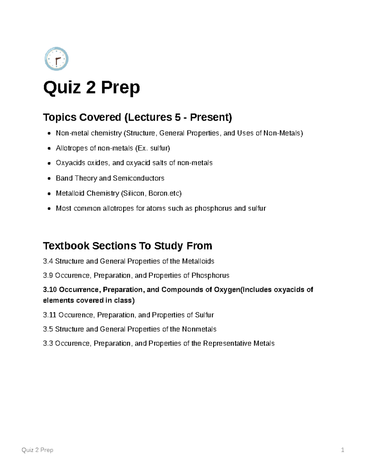 376dfbd6-2976-4183-8787-dcfcf 5612176 Quiz 2 Prep - ? Quiz 2 Prep Topics Covered (Lectures 5 ...