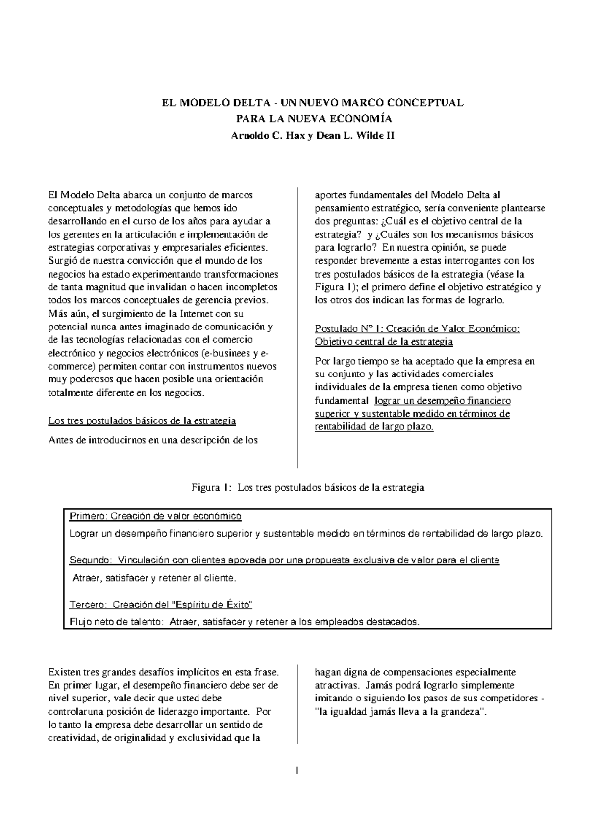 EL Modelo Delta UN Nuevo Marco Conceptua - EL MODELO DELTA - UN NUEVO ...