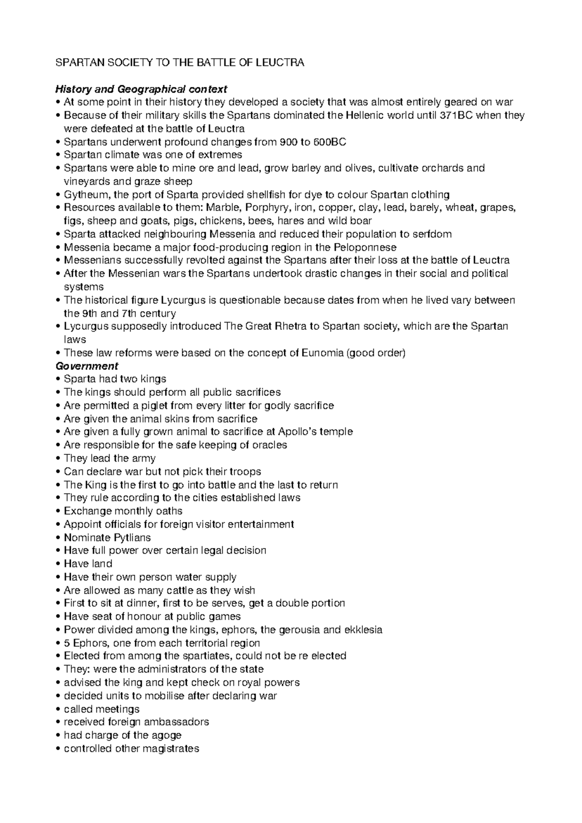 2019 AH Spartan Society Condensed Summary HSC - SPARTAN SOCIETY TO THE ...