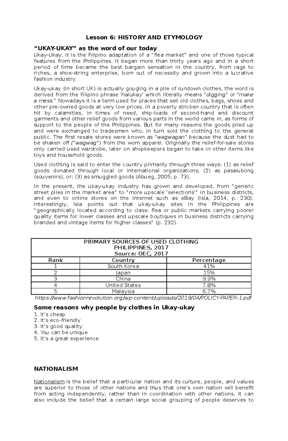 Module-6 - Lecture notes 6 - Philippine Pop Culture - PangSU - Studocu