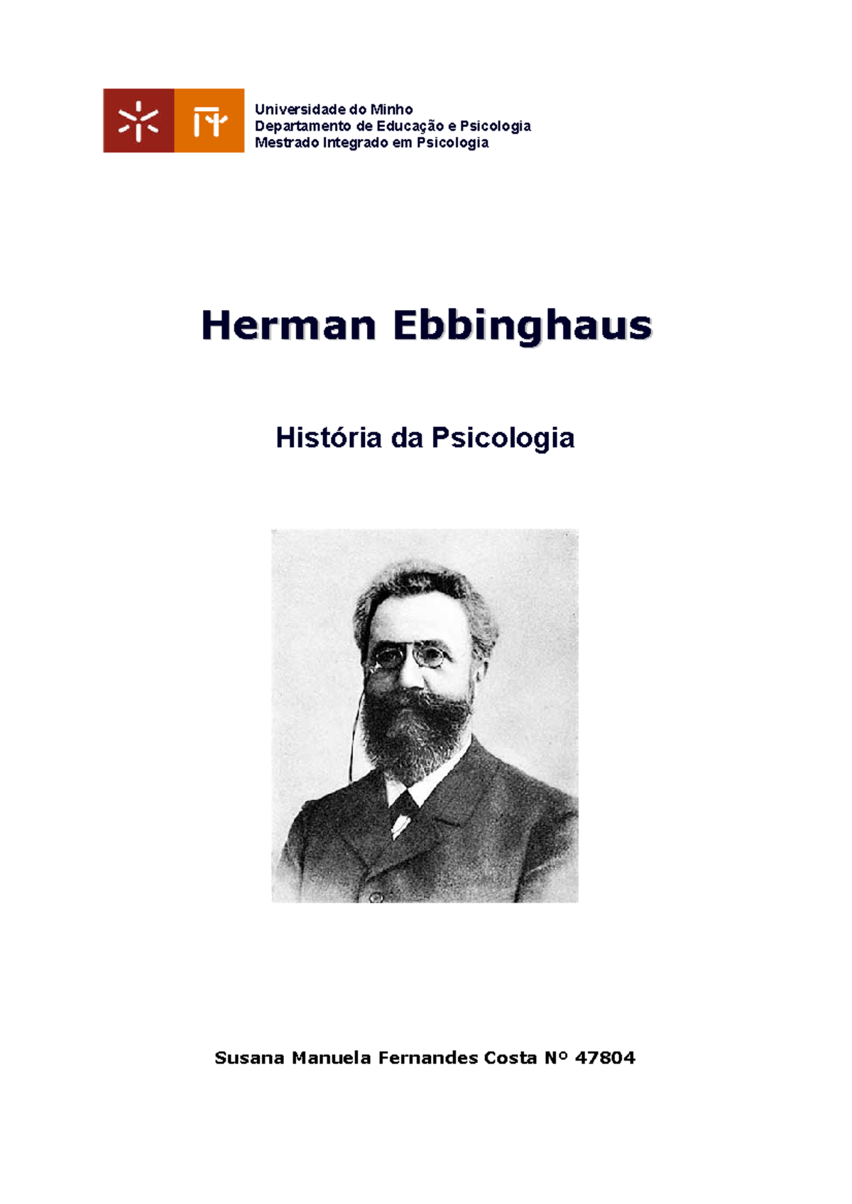 - Herman Ebbinghaus - resúmenes - Universidade do Minho Departamento de ...