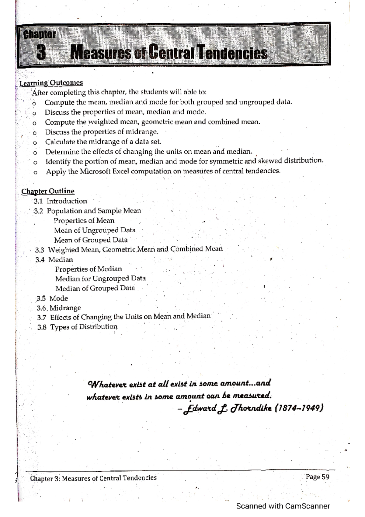 Measures of Central Tendencies - Accountancy - Studocu