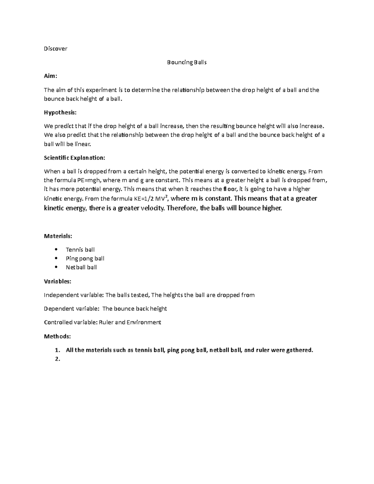 Tennis - RANDOM - Discover Bouncing Balls Aim: The aim of this ...