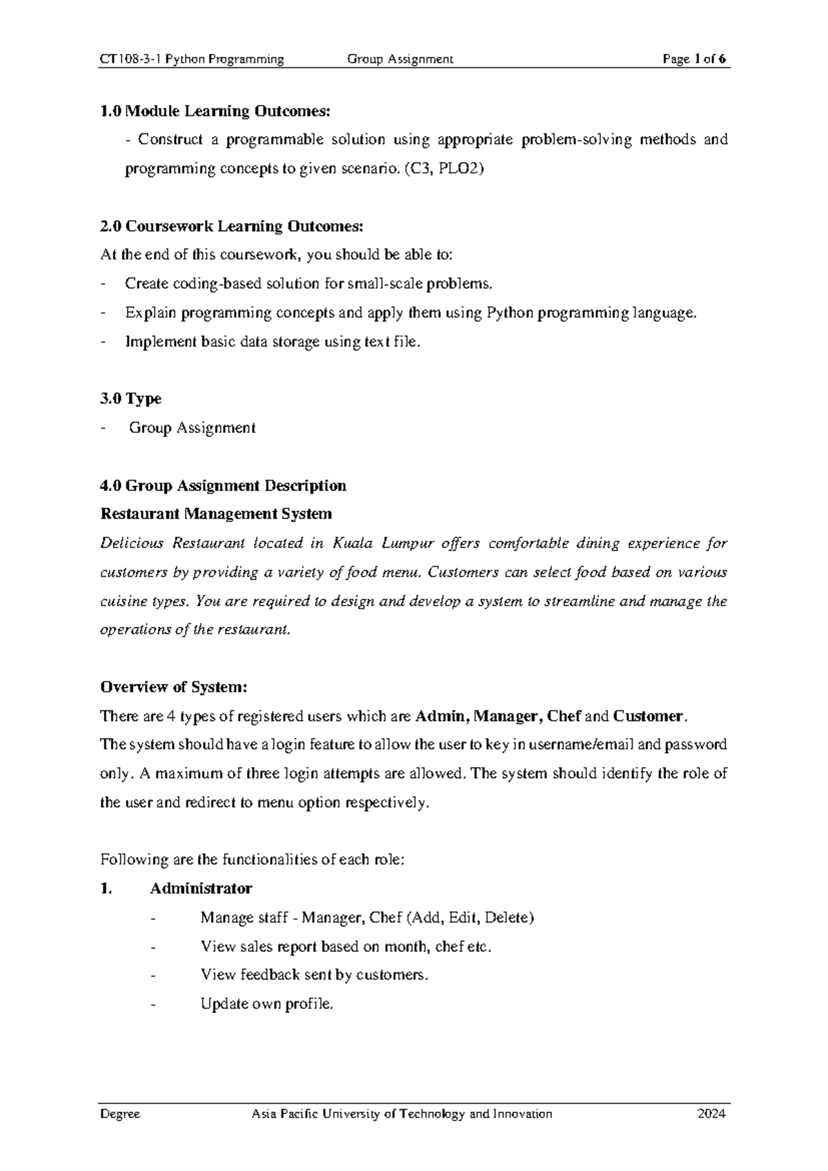 Pyp Assignment Question 1 Module Learning Outcomes Construct A