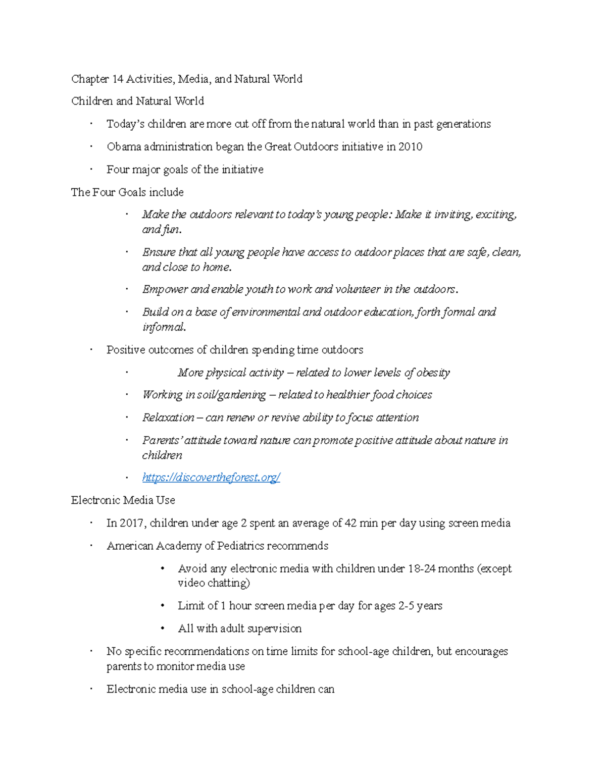 Chapter 14 Activities, Media, Natural World - Chapter 14 Activities ...